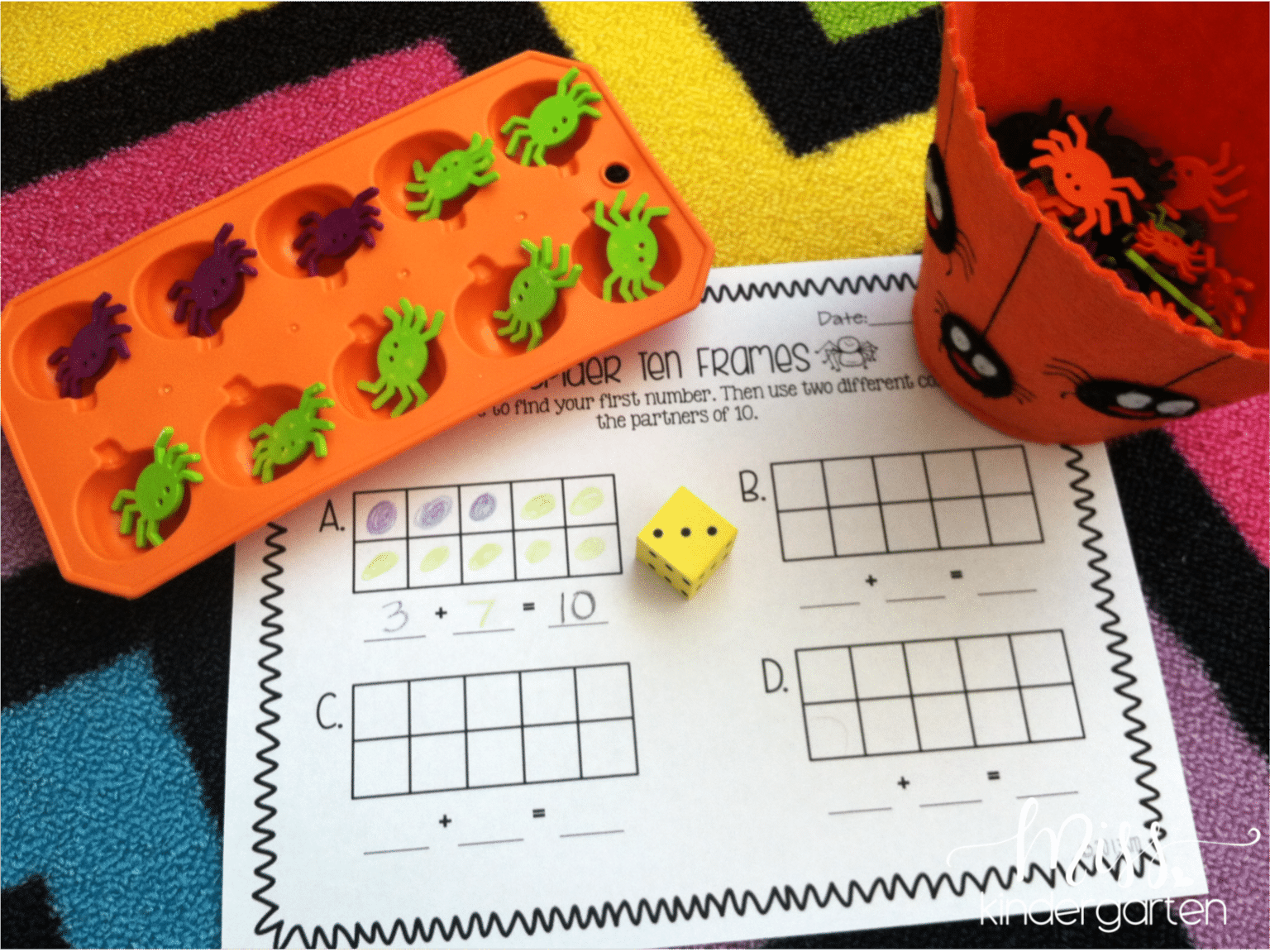 FREE Spider Craft, Math, and Writing Activities - Miss Kindergarten