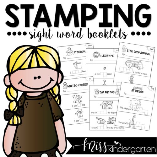 Stamping Sight Word Booklets - Miss Kindergarten