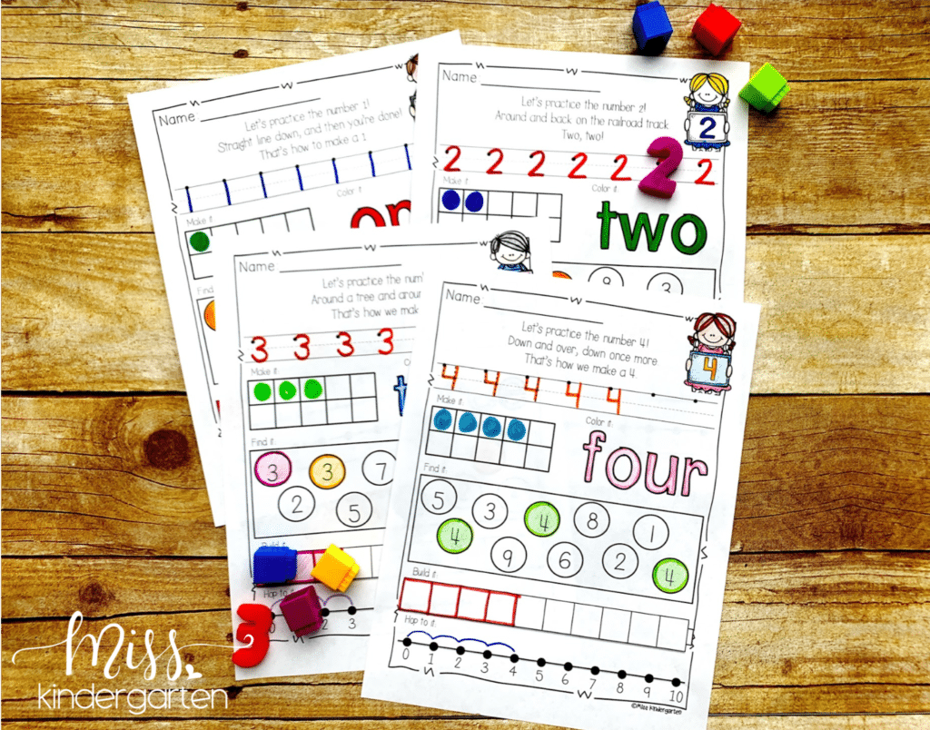 Free Number Formation Rhymes - Miss Kindergarten