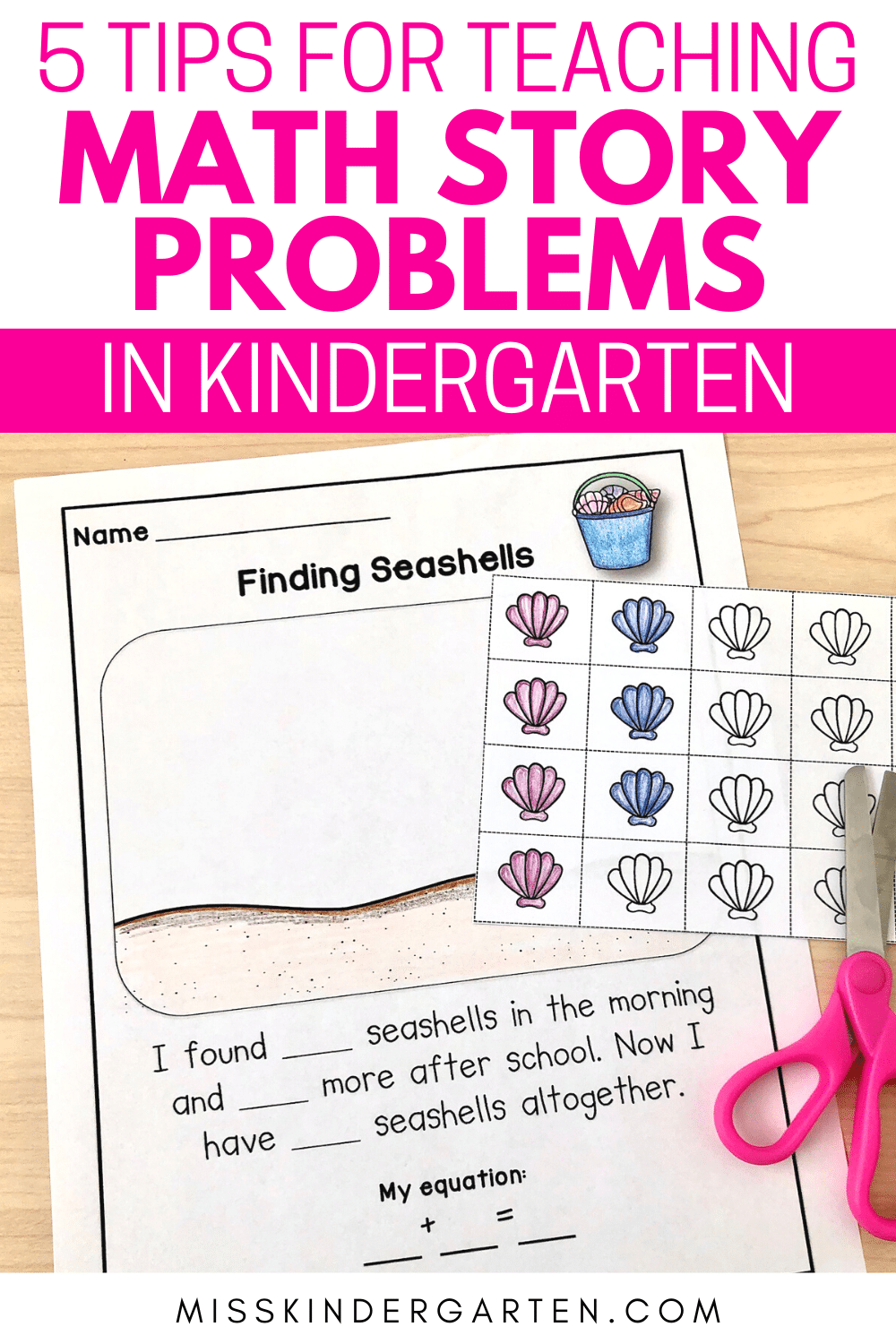 Tips for Teaching Math Story Problems in Kindergarten - Miss Kindergarten