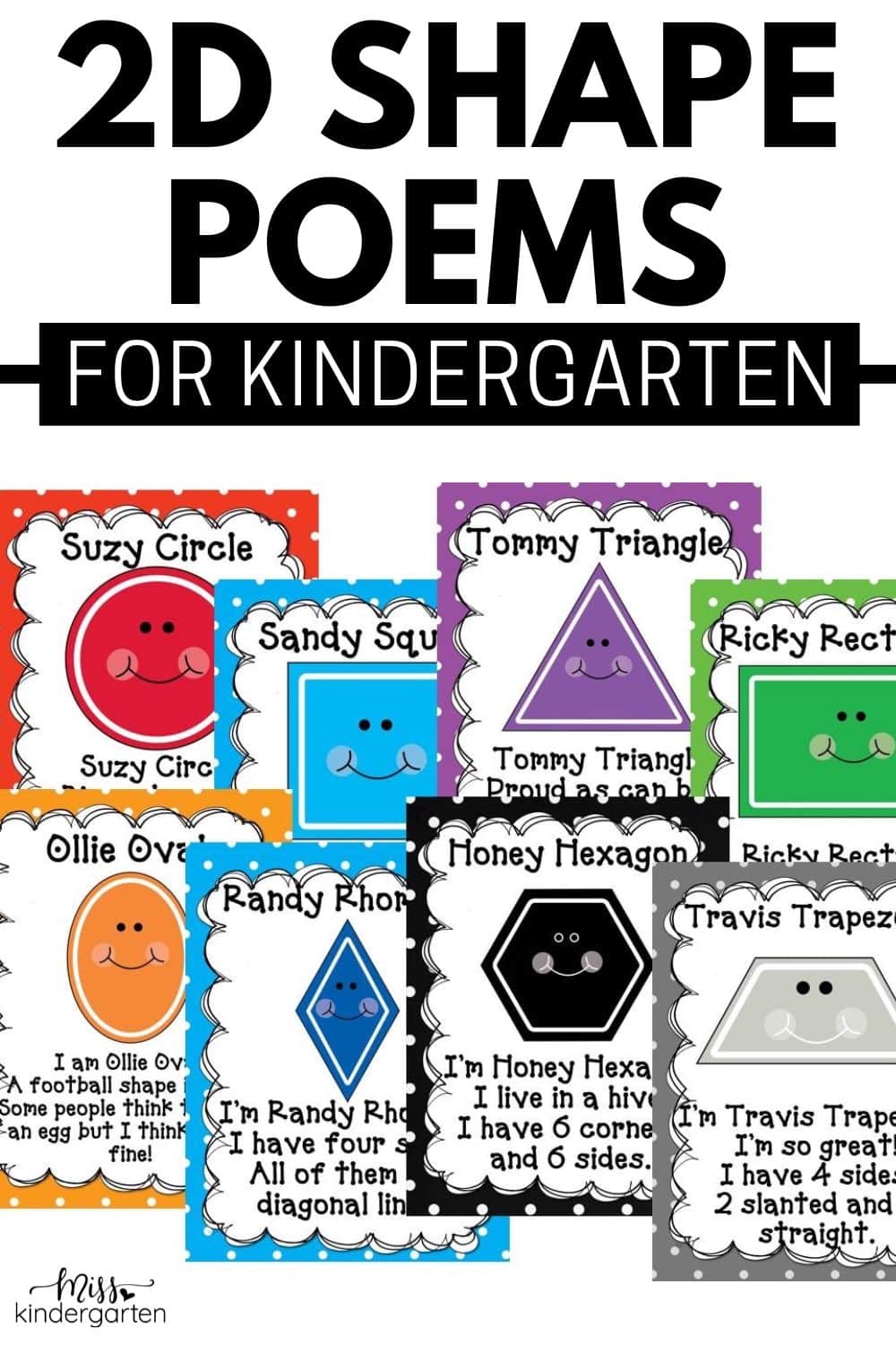 2D Shape Poems and Rhymes - Miss Kindergarten