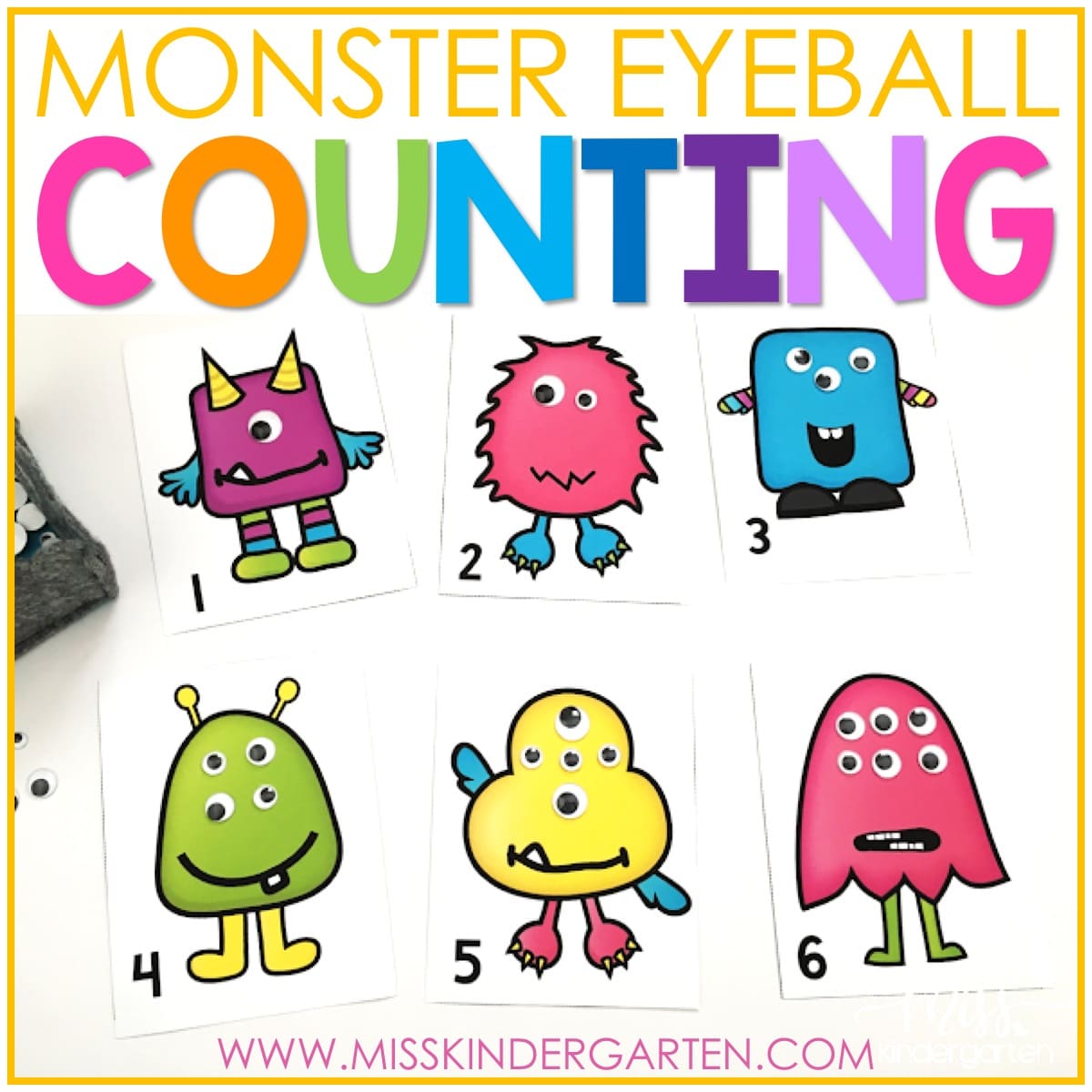 Fun Halloween Counting Mats - Miss Kindergarten