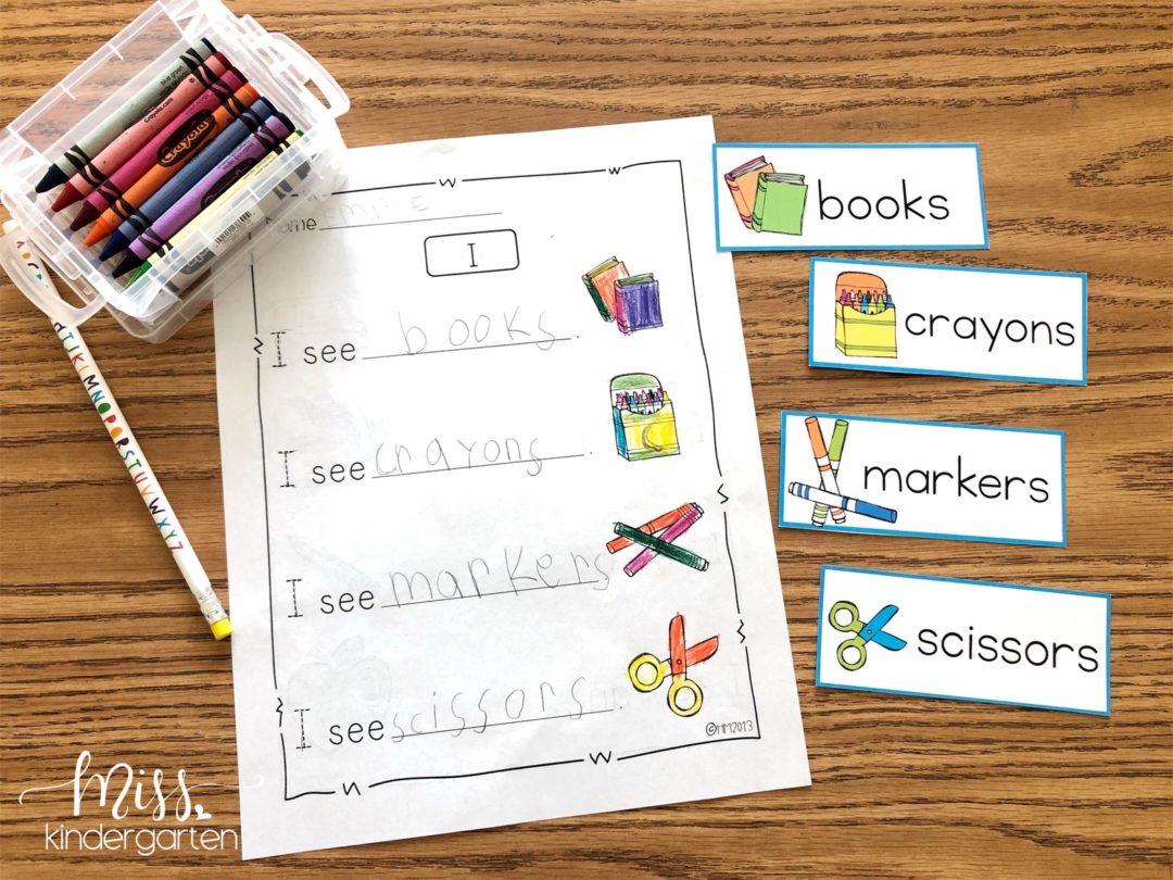 Setting Up Your Kindergarten Writing Center - Miss Kindergarten
