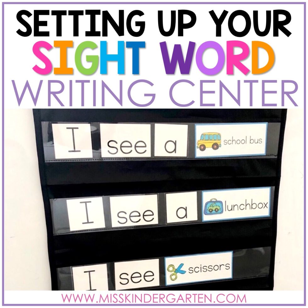 Setting Up Your Kindergarten Writing Center - Miss Kindergarten