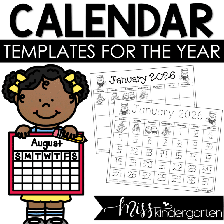 Monthly Editable Calendar Templates 2025 & 2026 plus Yearly Updates ...