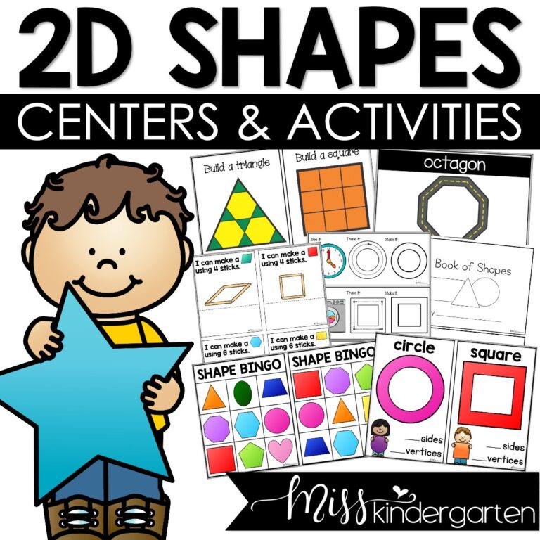 Fun and Engaging 2D Shape Activities - Miss Kindergarten