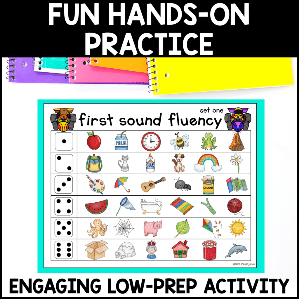First Sound Fluency Freebie - Miss Kindergarten