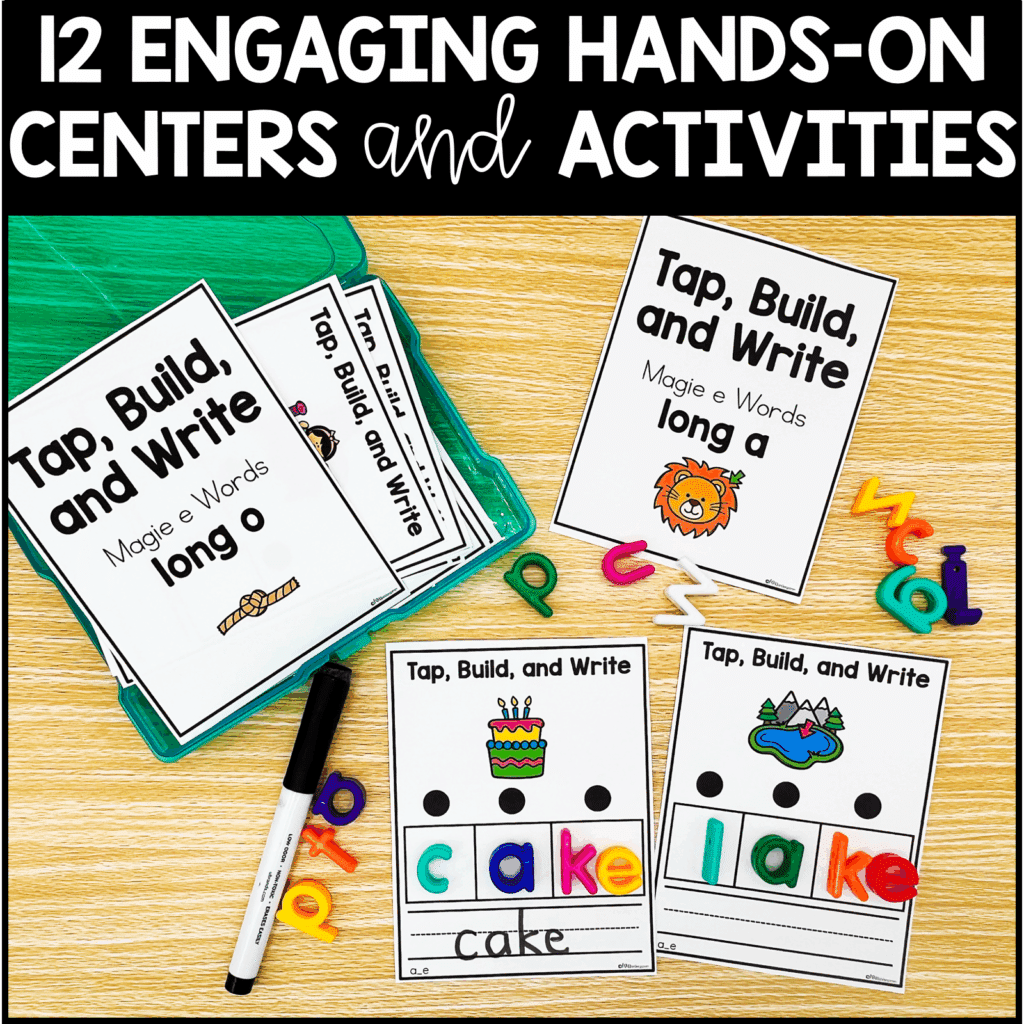 Magic e Worksheets Games Centers and Activities - Miss Kindergarten