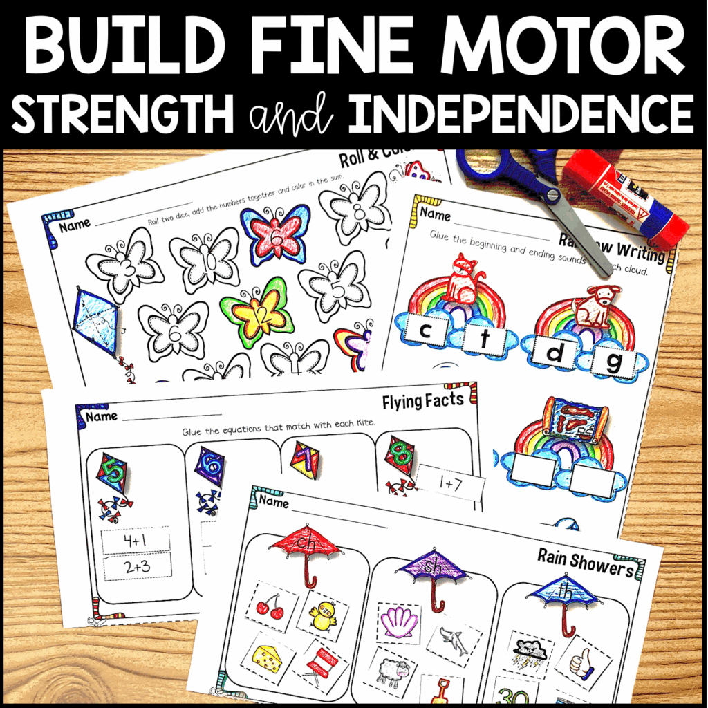 Kindergarten Packet Math and Literacy Review Worksheets for the YEAR ...