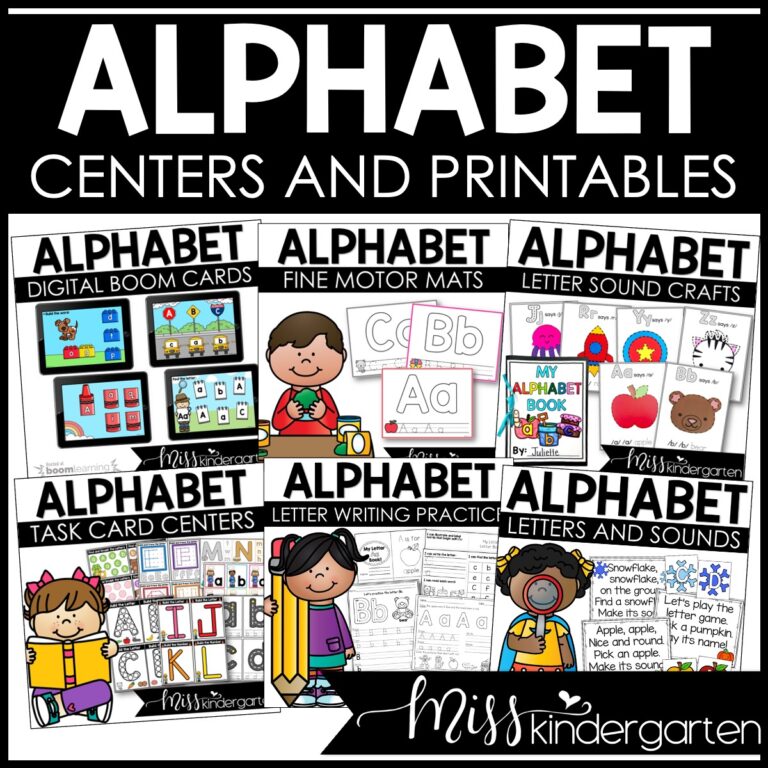 Alphabet Practice Centers and Activities BUNDLE - Miss Kindergarten