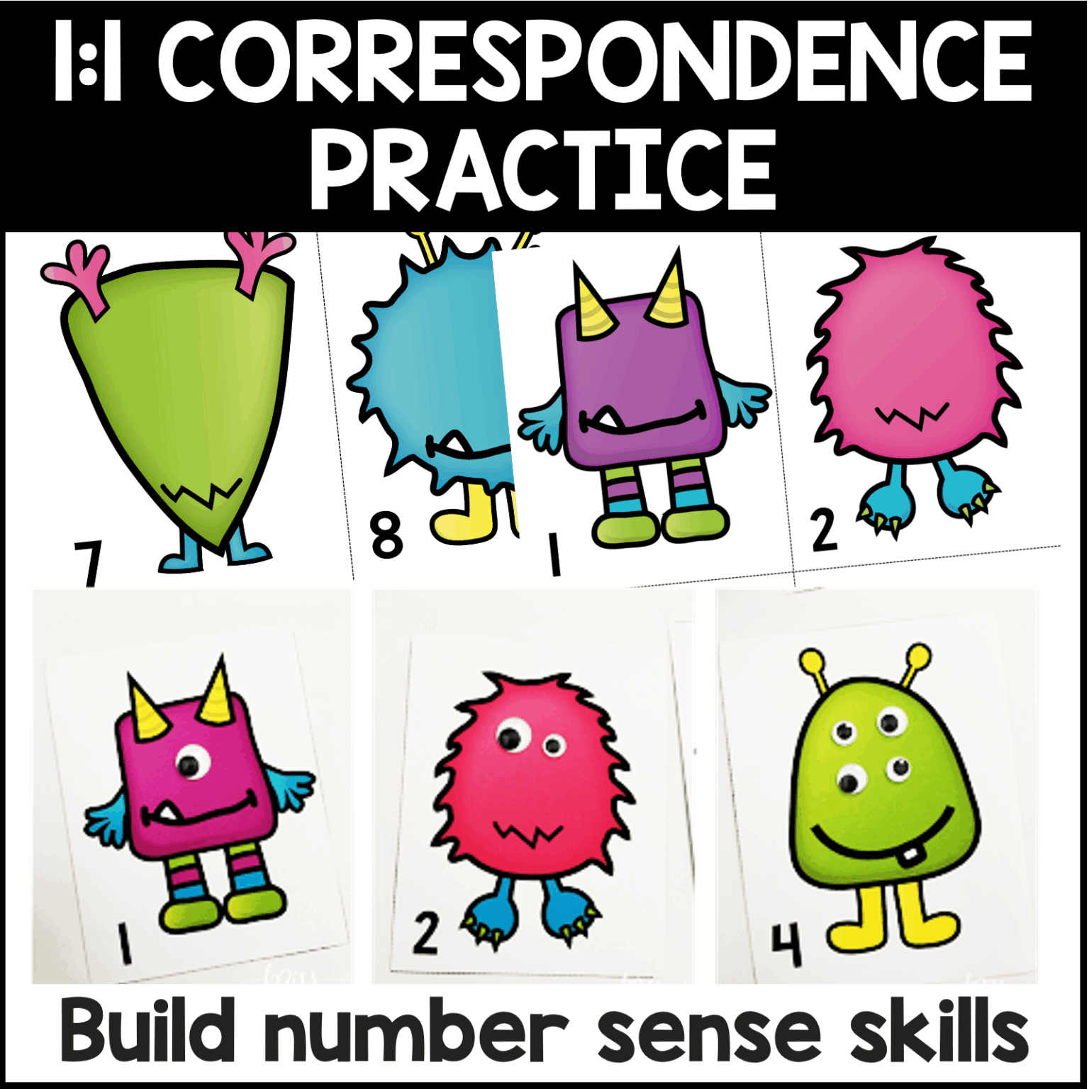 Monster Counting Freebie - Miss Kindergarten