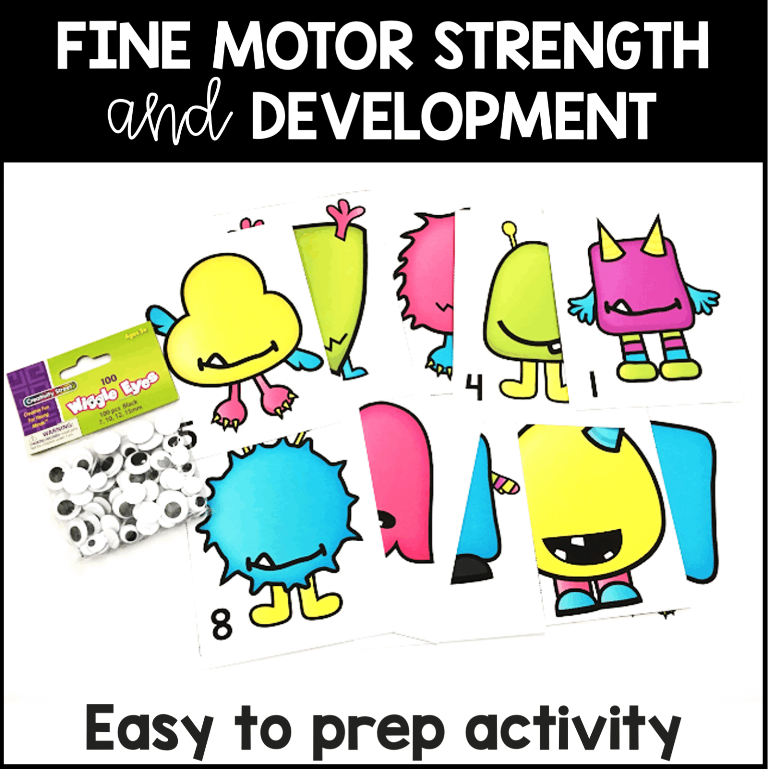 Monster Counting Freebie - Miss Kindergarten