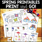 Spring Activities Print and Go Printables for Spring - Miss Kindergarten