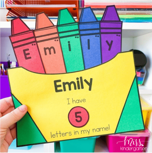 Name Writing Activities for Kindergarten - Miss Kindergarten
