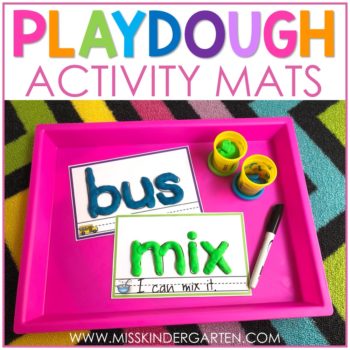 Playdough Mats Math and Literacy BUNDLE - Miss Kindergarten
