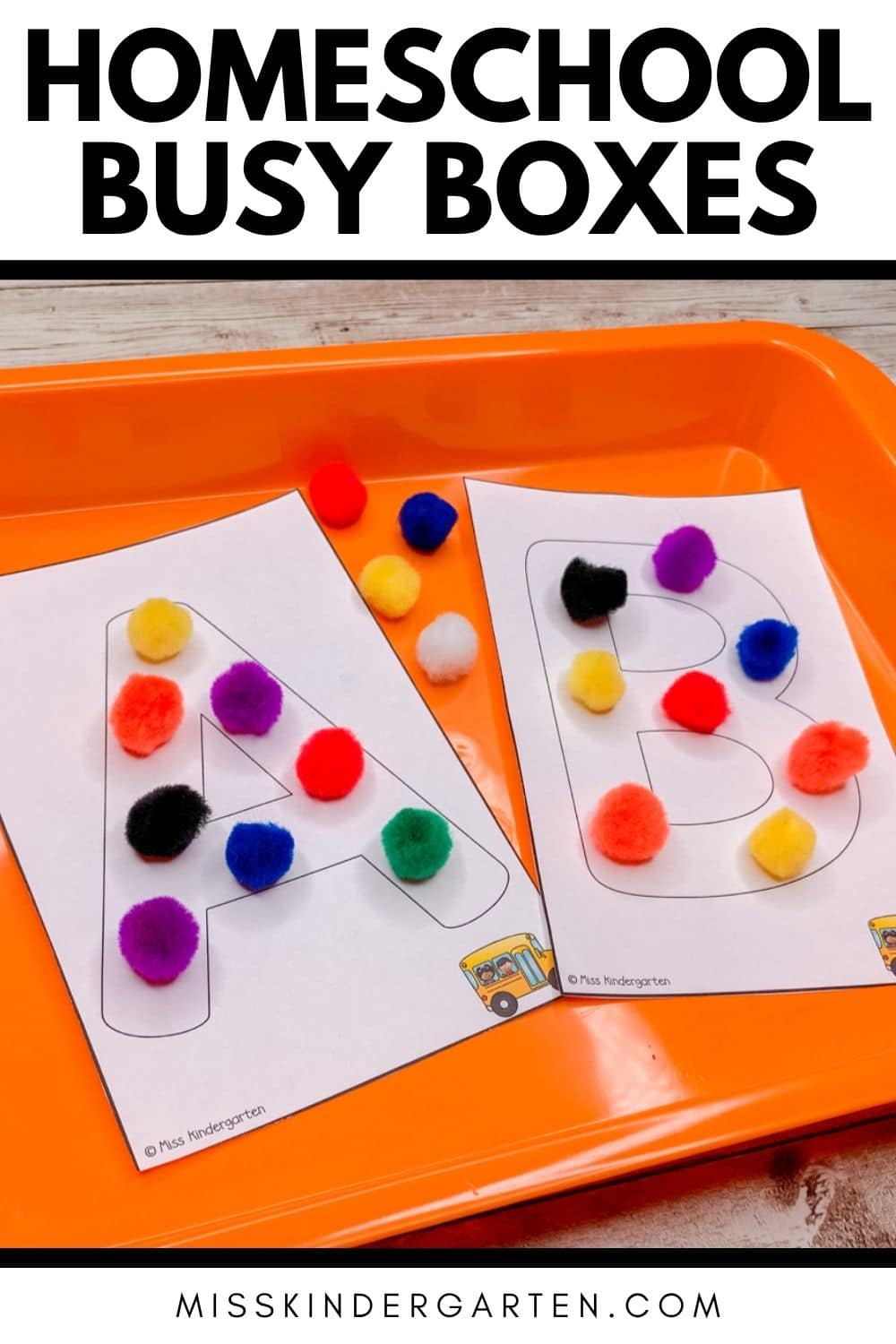 Busy Boxes for your Homeschool - Miss Kindergarten