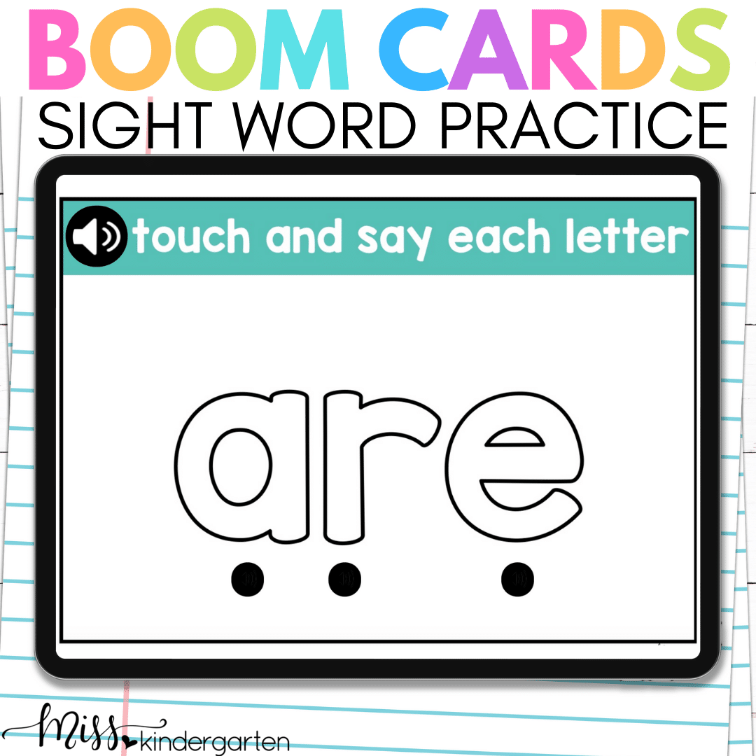 Sight Word Boom Cards ™ Make Learning Fun! - Miss Kindergarten