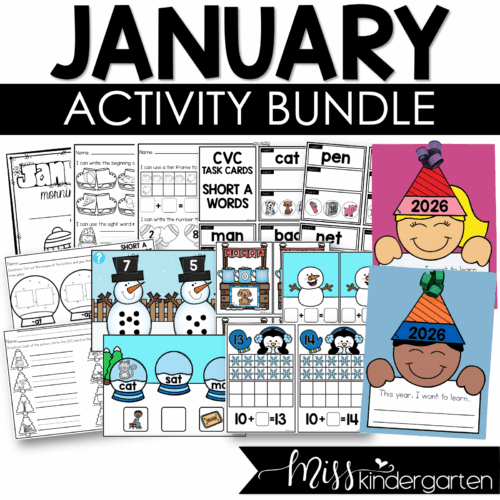 January Activity Bundle - Miss Kindergarten