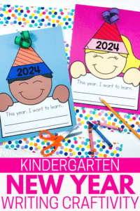 New Year Writing Activity and Craft - Miss Kindergarten