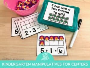 My Favorite Kindergarten Manipulatives for Centers - Miss Kindergarten