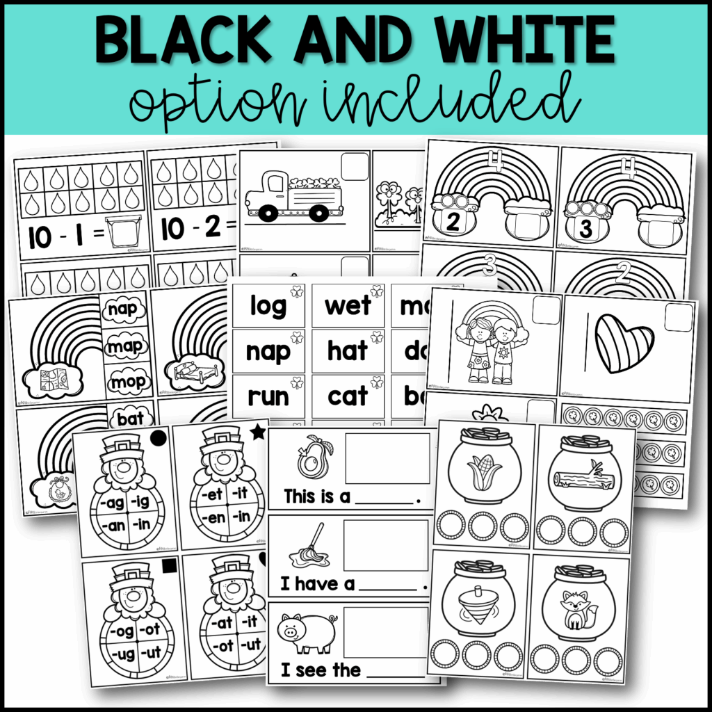 March Low Prep Kindergarten Centers Math and Literacy Centers - Miss ...