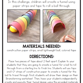 STEM Spring Challenges - Miss Kindergarten