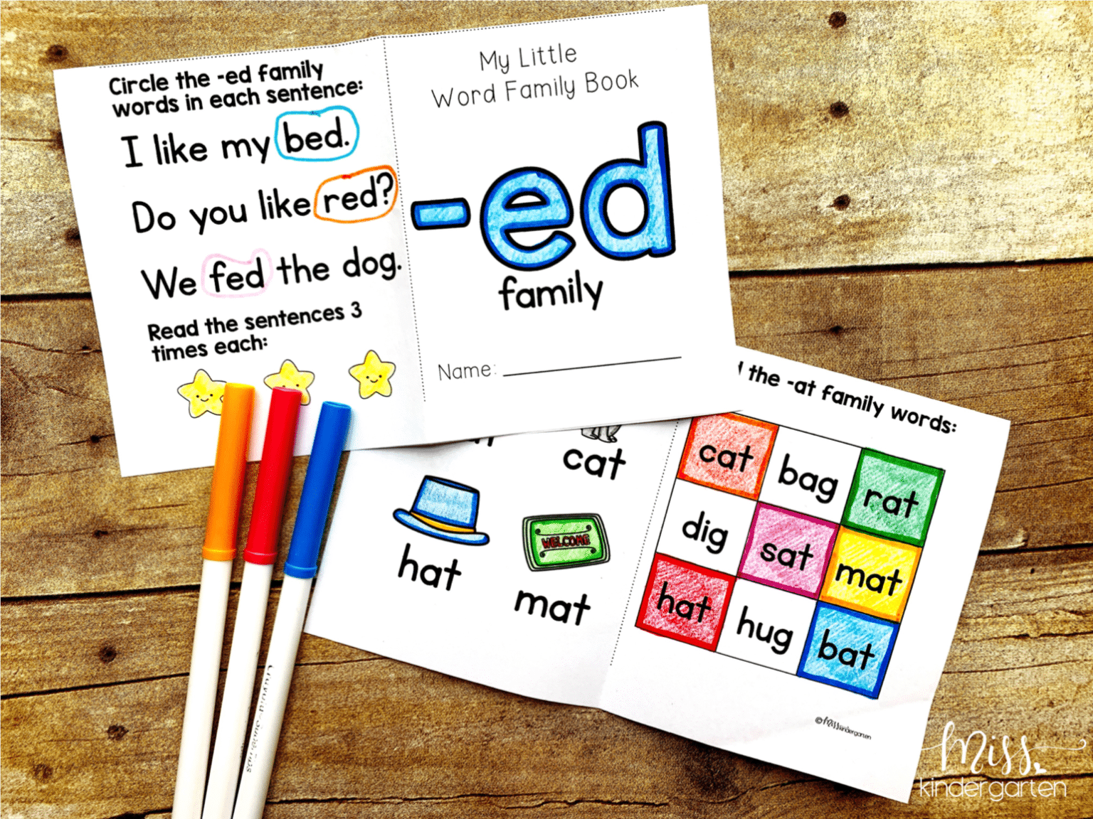 Teaching CVC Words in Six Steps - Miss Kindergarten