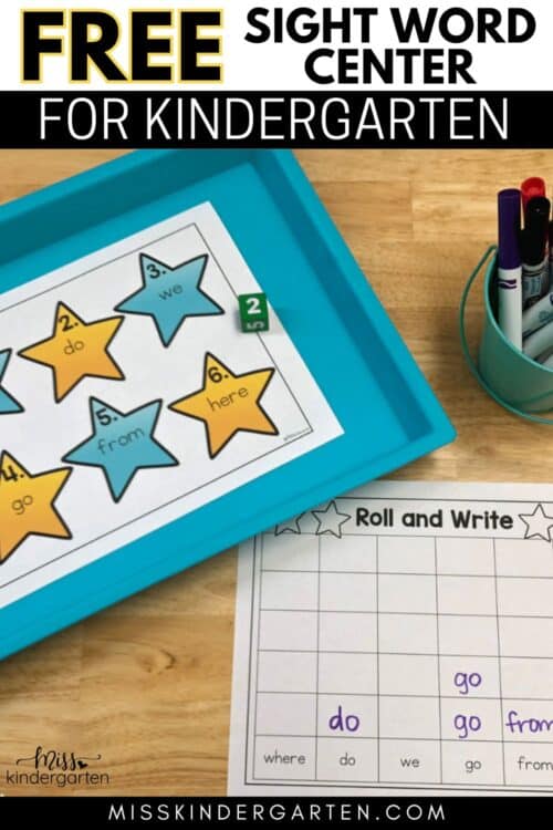FREE Sight Words Center Your Students Will Love! - Miss Kindergarten
