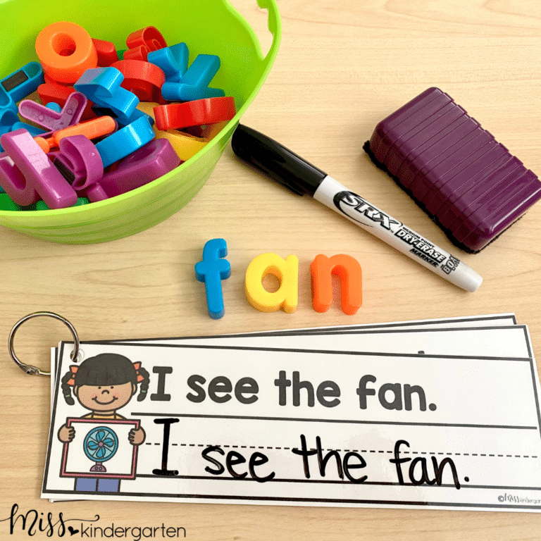 The Best Simple Sentences for Kindergarten - Miss Kindergarten