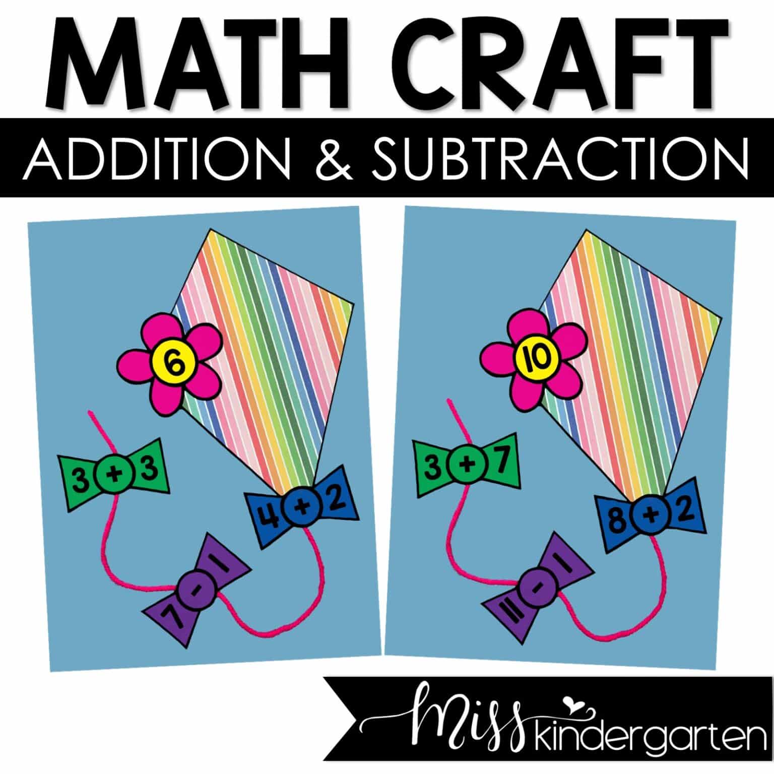 Math Craft Kite - Miss Kindergarten