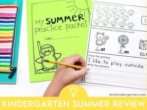 Kindergarten Summer Review: Ready Made for First Grade! - Miss Kindergarten