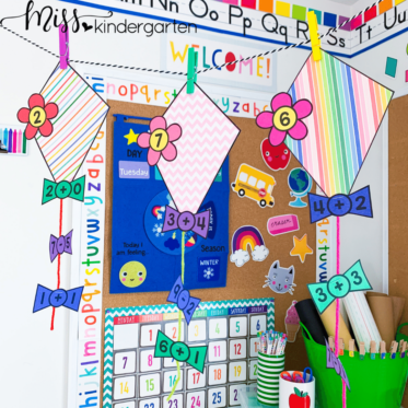 Kindergarten Math Crafts: Math Flowers and More! - Miss Kindergarten