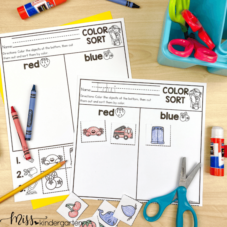 Low Prep Back to School Centers for Kindergarten - Miss Kindergarten