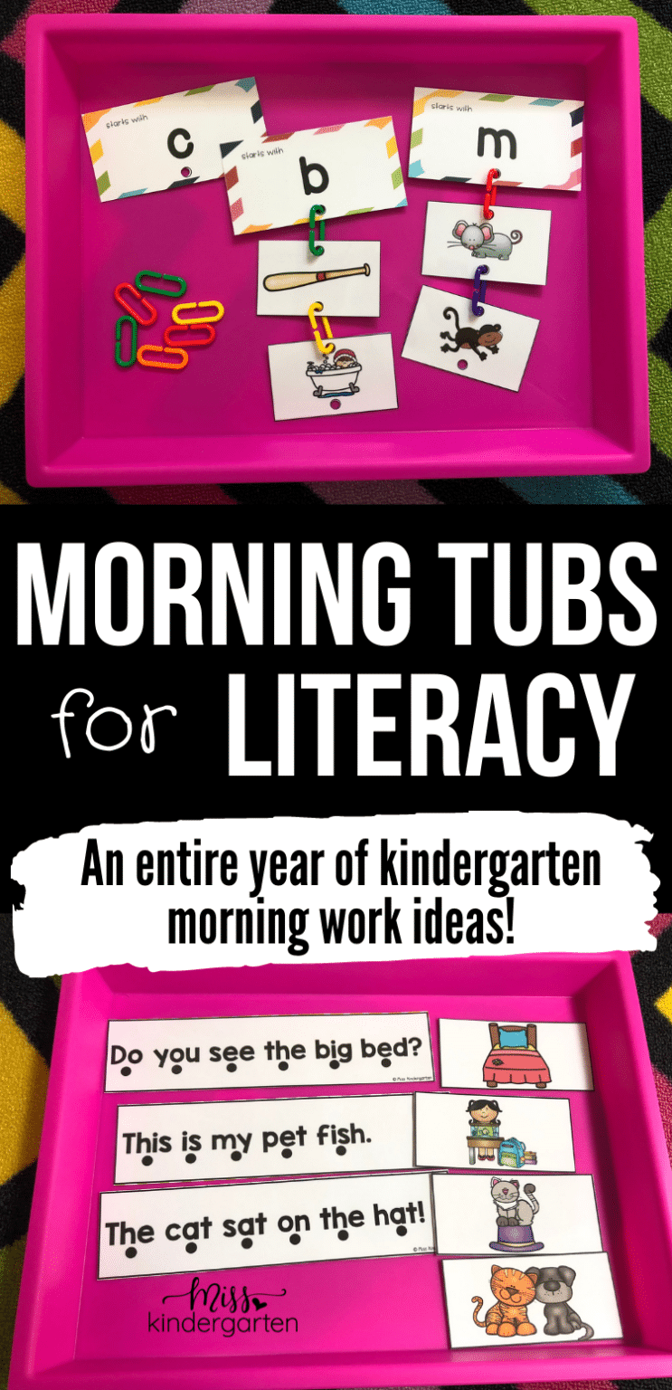 Fun and Engaging Literacy Ideas for Morning Tubs