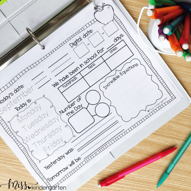 How to Teach Calendar Skills in an Engaging Way - Miss Kindergarten