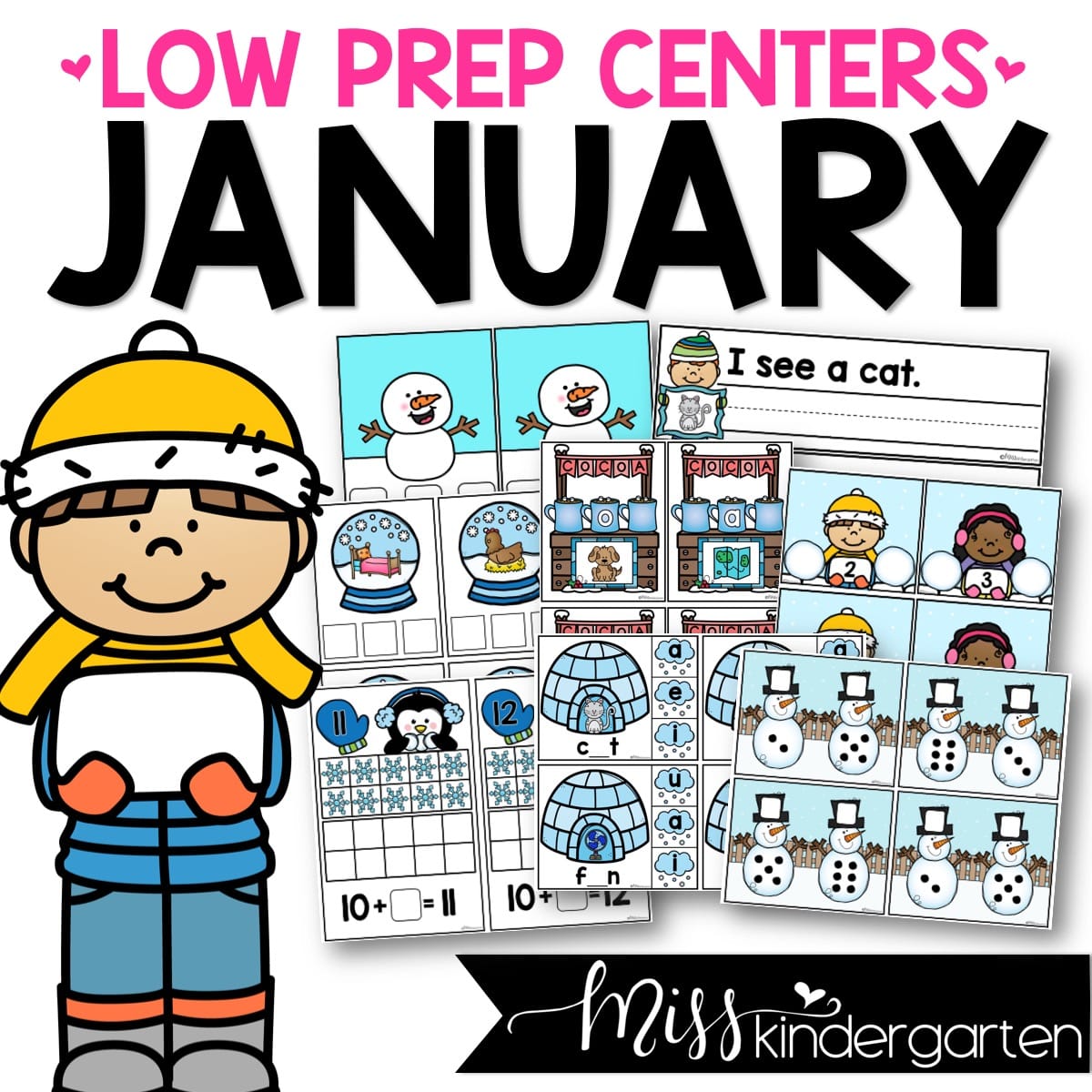 Low Prep Centers One Time Offer - Miss Kindergarten