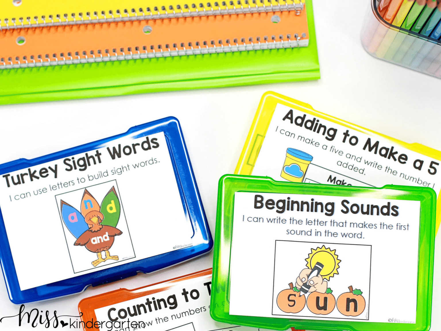November Centers Your Students Will Love - Miss Kindergarten