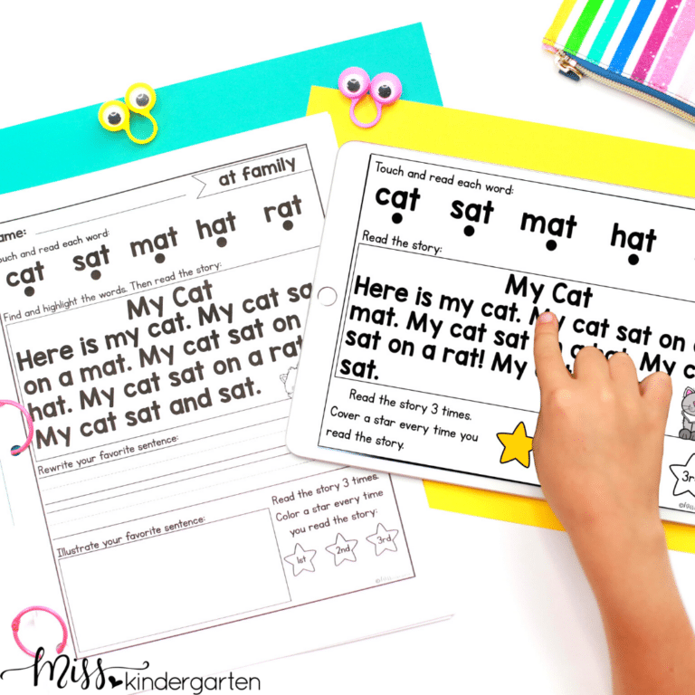 Engaging Decodable Passages for Kindergarten - Miss Kindergarten