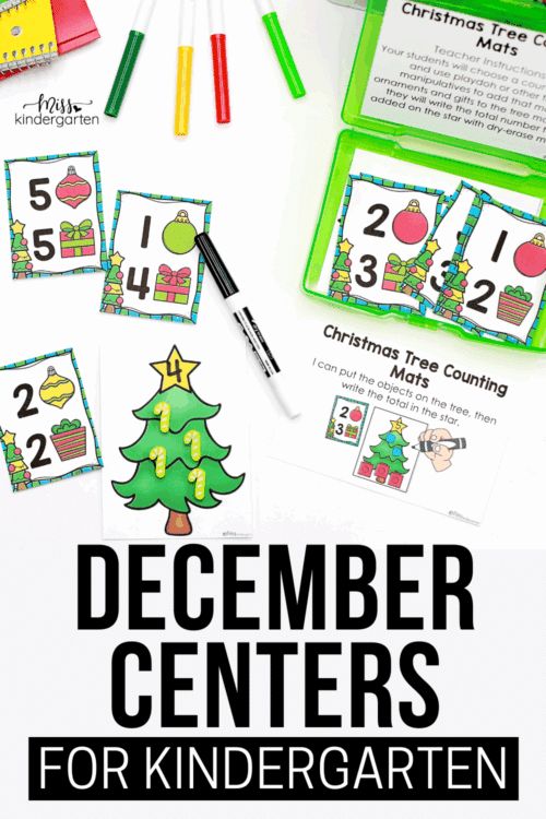 December Centers for Kindergarten - Miss Kindergarten