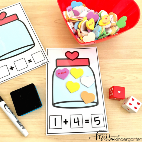 Low Prep February Centers for Kindergarten - Miss Kindergarten