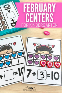 Low Prep February Centers for Kindergarten - Miss Kindergarten
