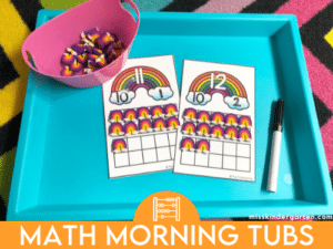 Math Ideas for Morning Tubs: Kindergarten Edition