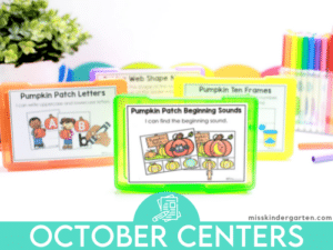 Fun and Engaging October Centers - Miss Kindergarten