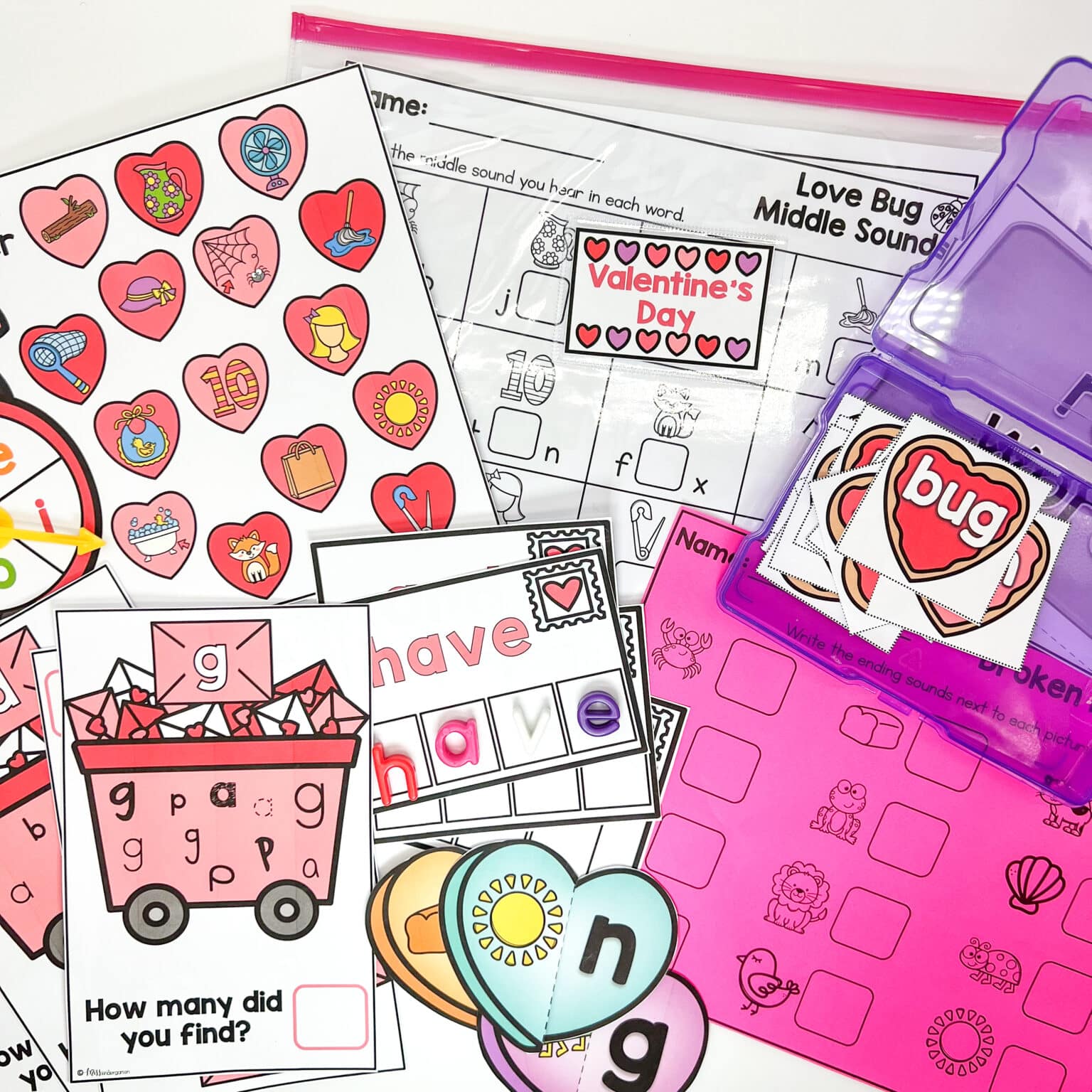 Valentine’s Day Centers for Kindergarten - Miss Kindergarten