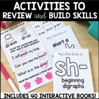 Blends and Digraphs Phonics Mini Books - Miss Kindergarten