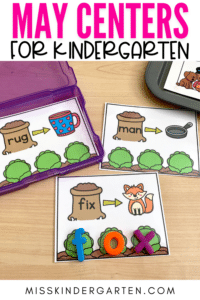 Low Prep Centers for May - Miss Kindergarten