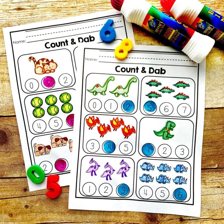 Hands-On Counting Activities for Kindergarten - Miss Kindergarten