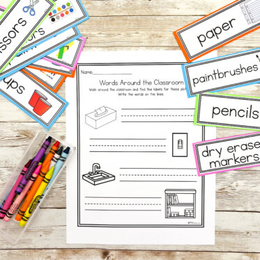 5 Reasons to Use Kindergarten Classroom Labels - Miss Kindergarten