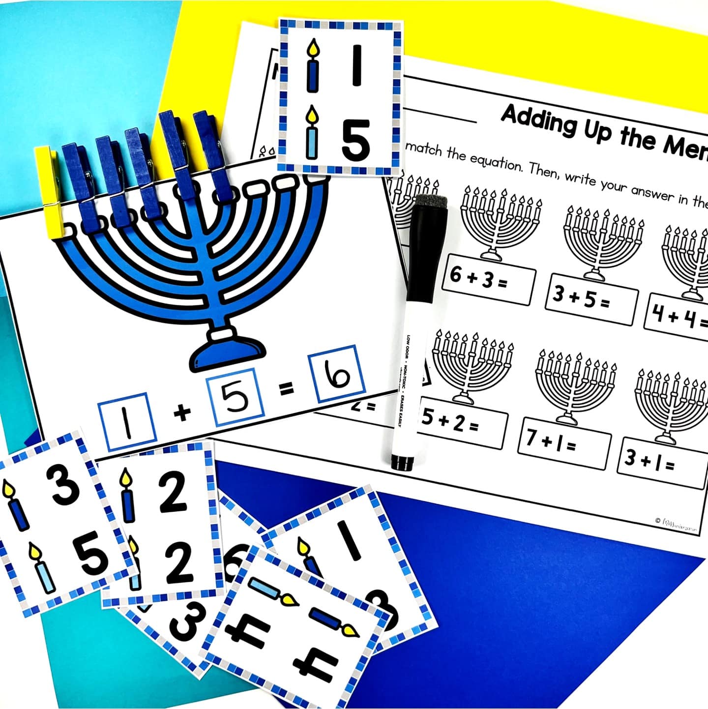 Hands-On Hanukkah Centers for Kindergarten - Miss Kindergarten