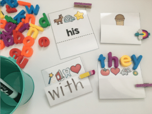 Hands-On Sight Word Centers for Kindergarten - Miss Kindergarten